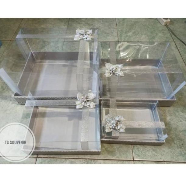 Jual Kotak hantaran / kotak seserahan / box hantaran mika list satu set ...