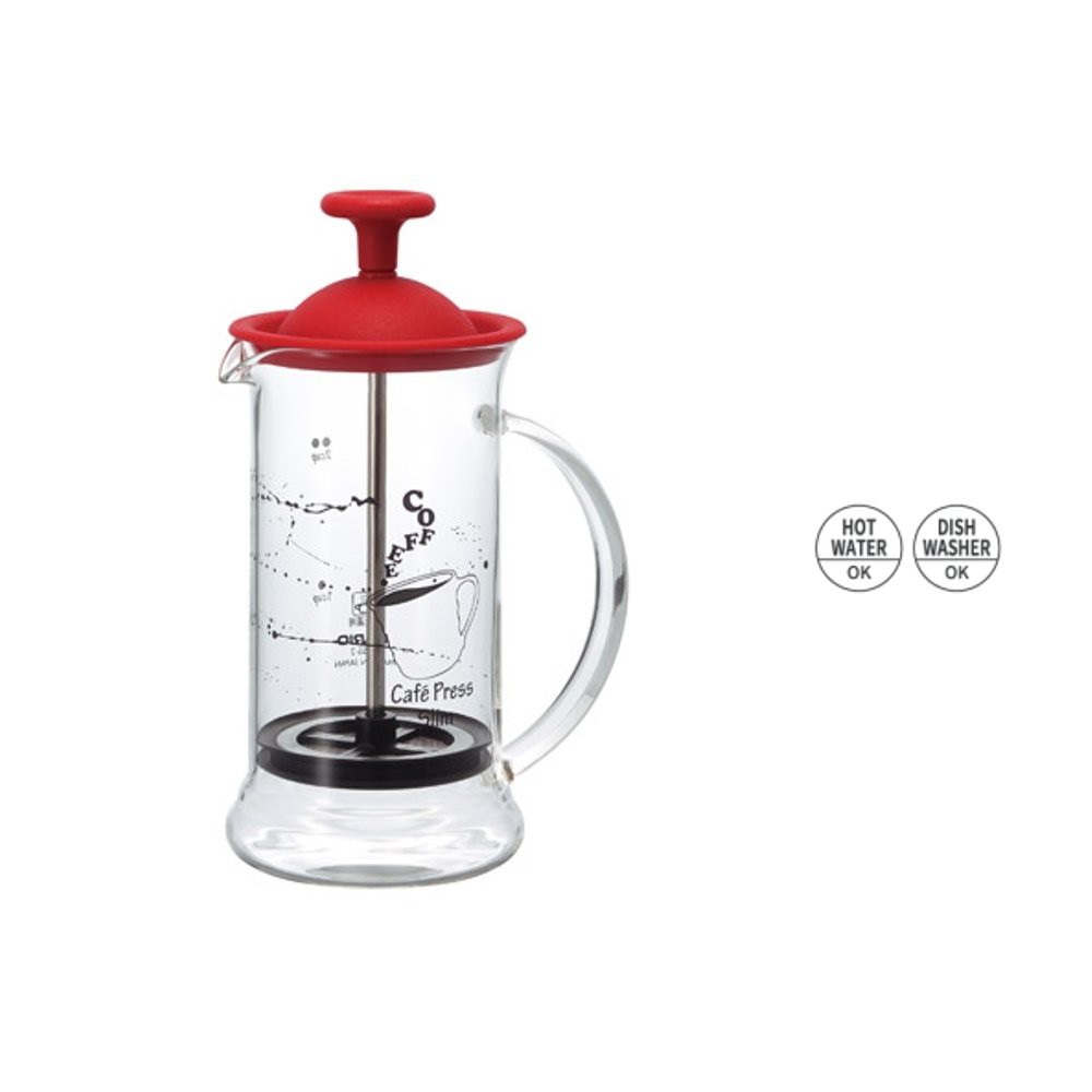 Jual HARIO Cafe Press Slim S Red French Press CPSS 2R Berkualitas ...