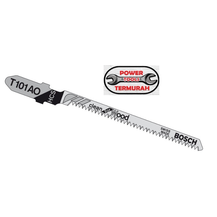Jual Mata Jigsaw BOSCH T101AO Kayu Jig Saw Blade Potong Triplek T 101 ...