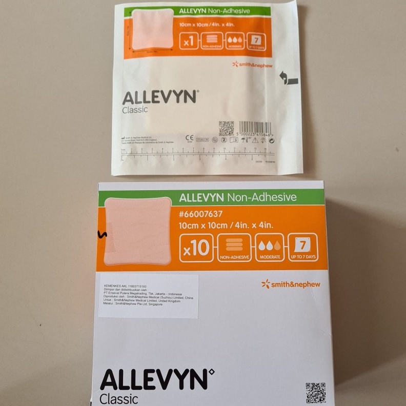 Jual ALLEVYN NON ADHESIVE 10cm x 10cm Perban Luka Decubitus Allevin ...
