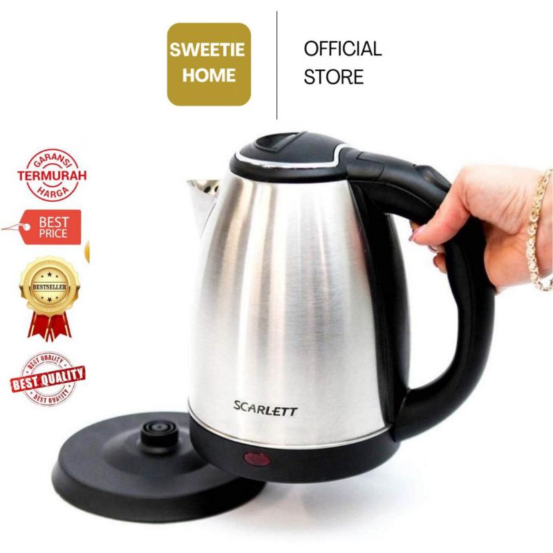Jual [SWH] Teko Termos Listrik Stainless Steel 2L Pemanas Air Elektrik ...
