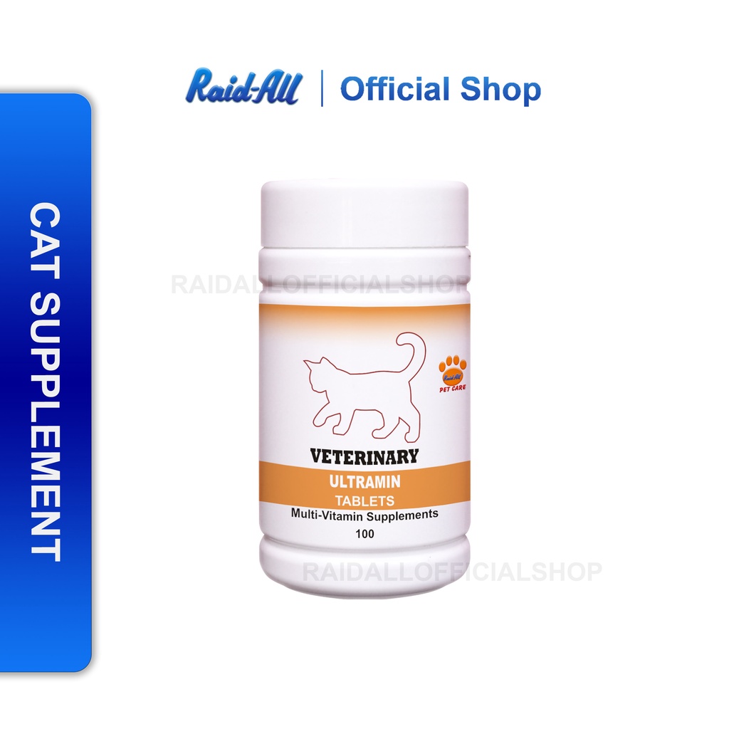 Jual RAID ALL - Veterinary Ultramin Cat 100 tablets | Shopee Indonesia