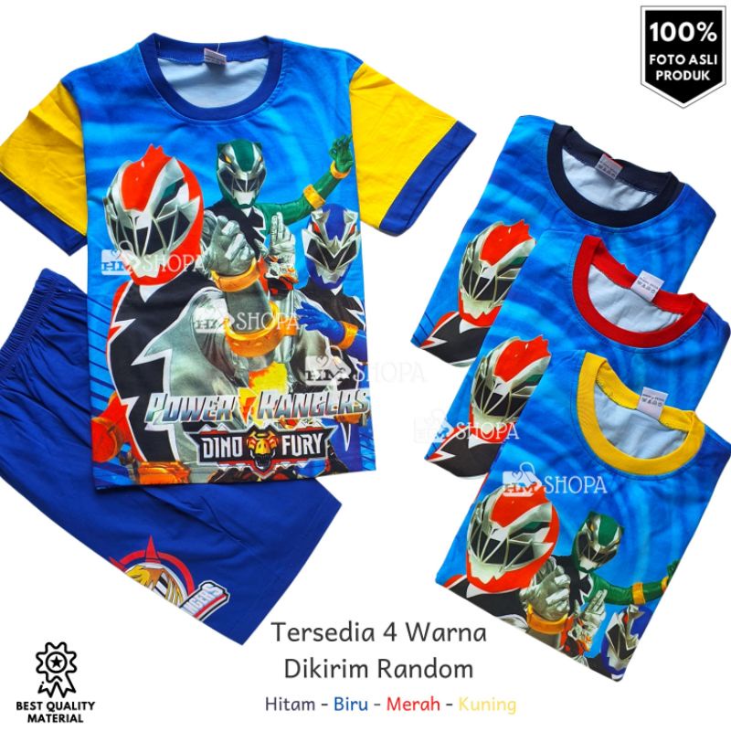 Jual HMshopa - Baju setelan anak laki-laki power rangers fullprint 2-10 ...