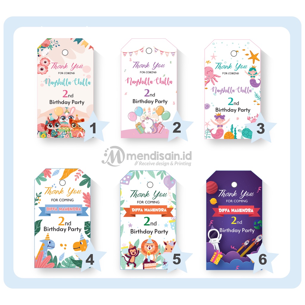 Jual Hangtag Ulang Tahun - Birthday Tag - Kartu Ucapan ulang Tahun ...