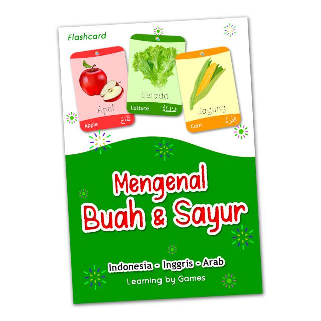 Jual Flashcard Buah dan Sayur/Kartu Pintar Balita | Shopee Indonesia