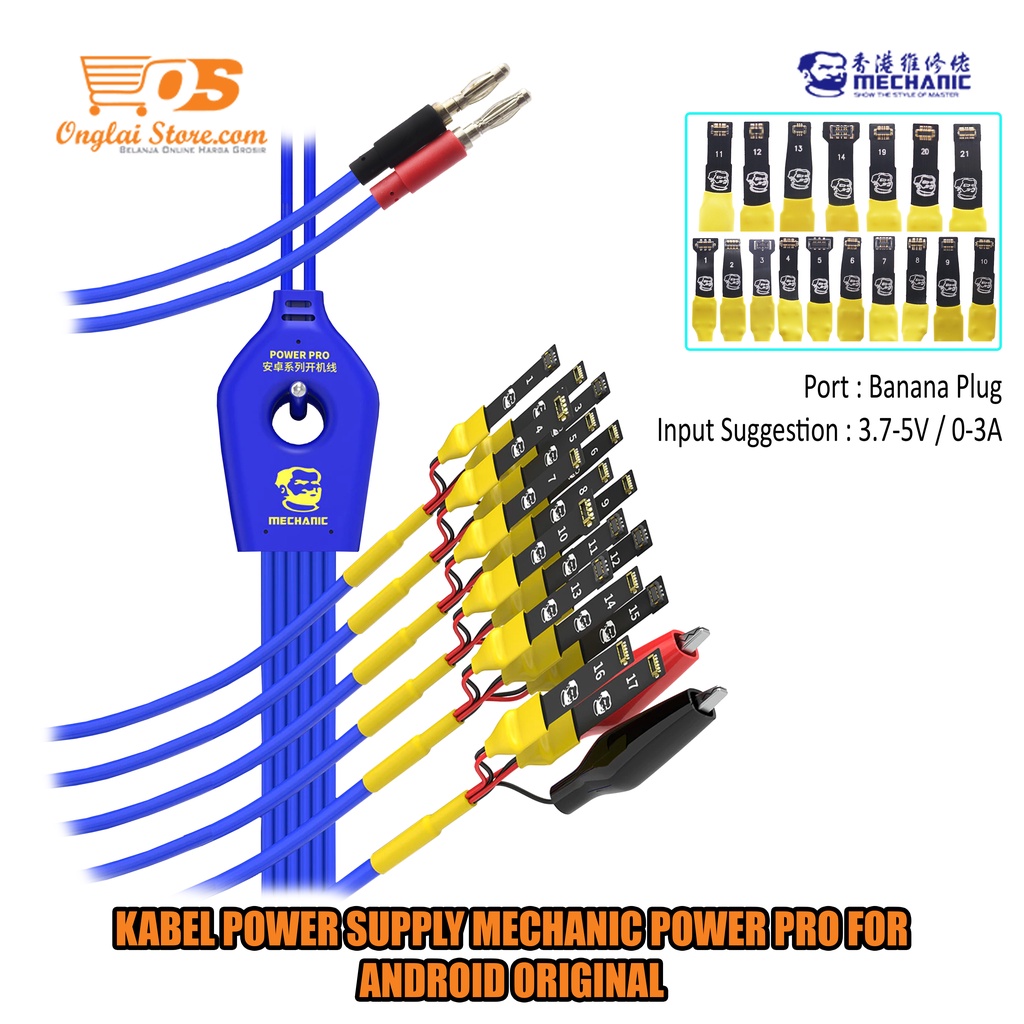 Jual KABEL POWER SUPPLY MECHANIC POWER PRO FOR ANDROID ORIGINAL ...
