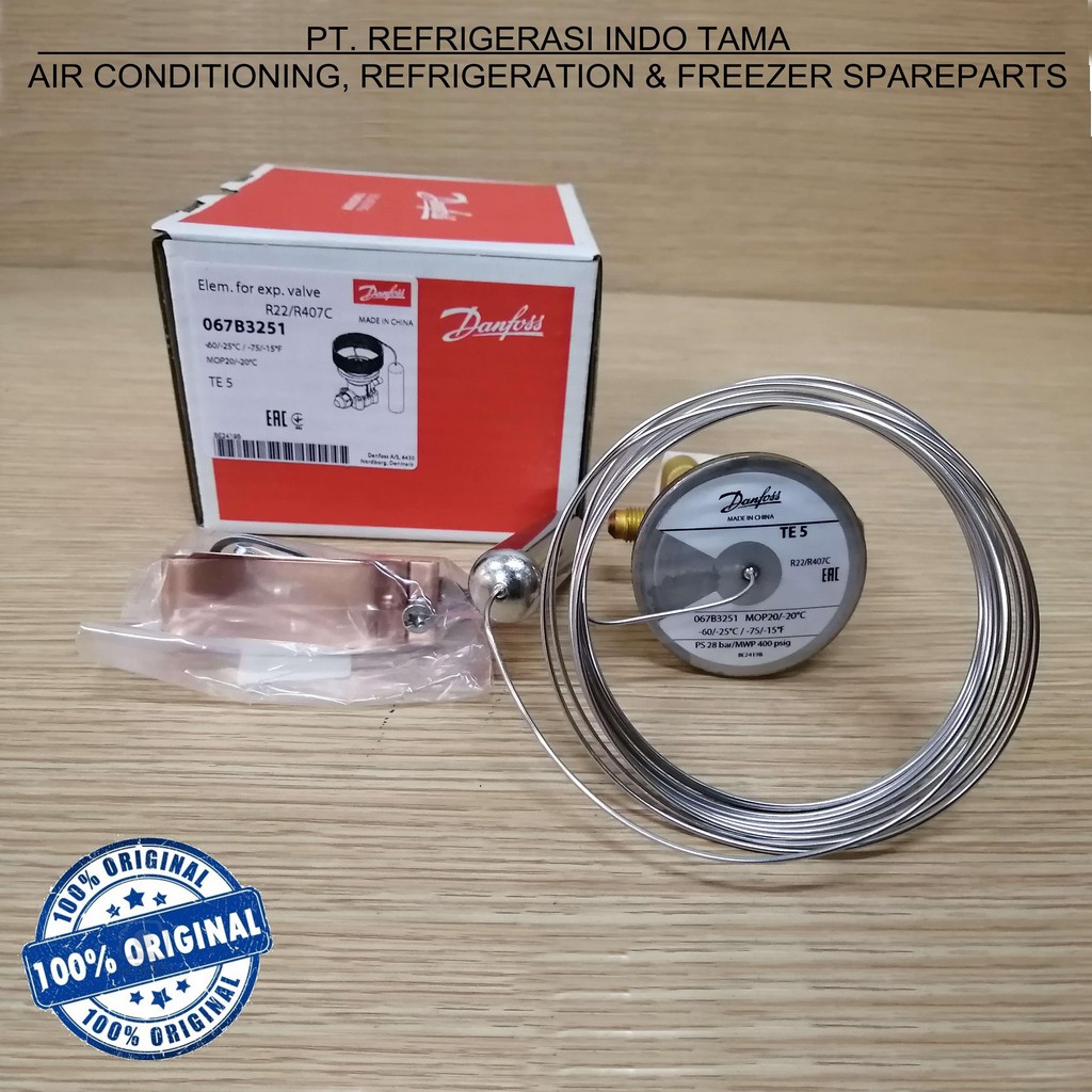 Jual R22 R407C TEX 5 / TE 5 with MOP 067B3251 Expansion Valve DANFOSS ...
