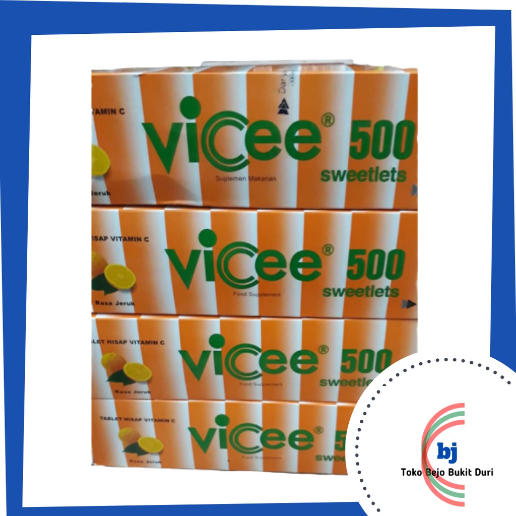 Jual Vicee 500 Tablet Hisap Vitamin C Rasa Jeruk 1 Kotak | Shopee Indonesia