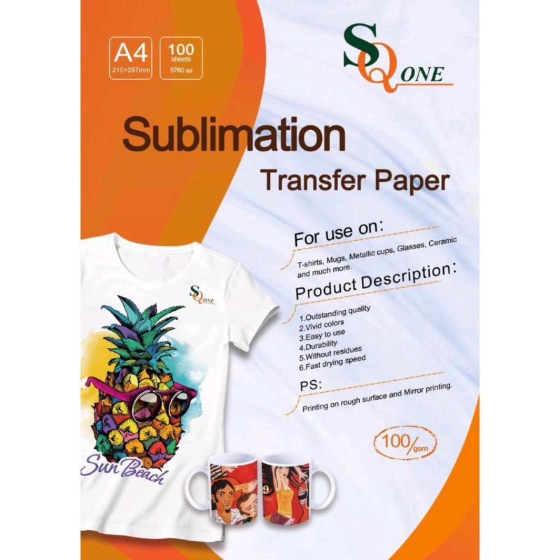 Jual SUBLIME PAPER SQ-ONE ORANGE A4/100 LEMBAR | Shopee Indonesia