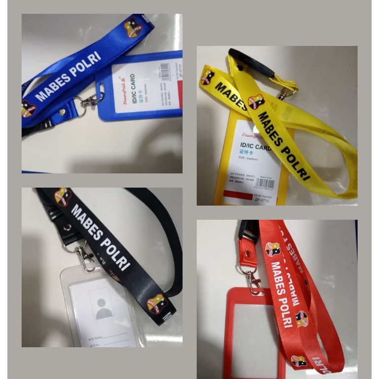 Jual Tali Name Tag Id Card plus Cashing Mabes Polri | Shopee Indonesia