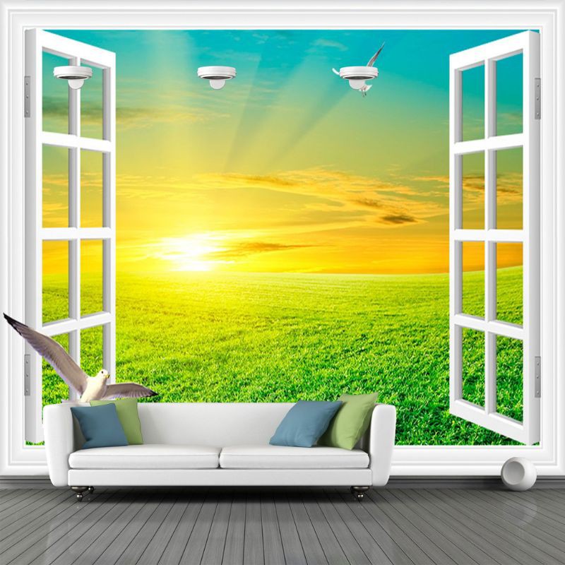 Jual Wallpaper Custom Jendela Pemandangan Alam 3D , Wallpaper Jendela ...