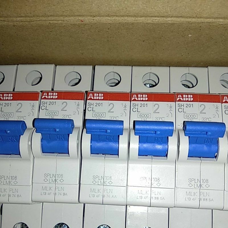 Jual MCB abb 2 a original pln | Shopee Indonesia