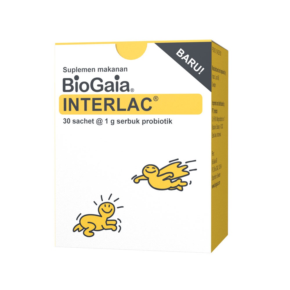 Jual Obat Pencernaan Bio Gaia Interlac Serbuk Probiotik Bisa Membantu ...