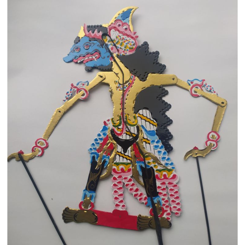 Jual wayang kulit kertas SABRANGAN muka BIRU mainan anak | Shopee Indonesia