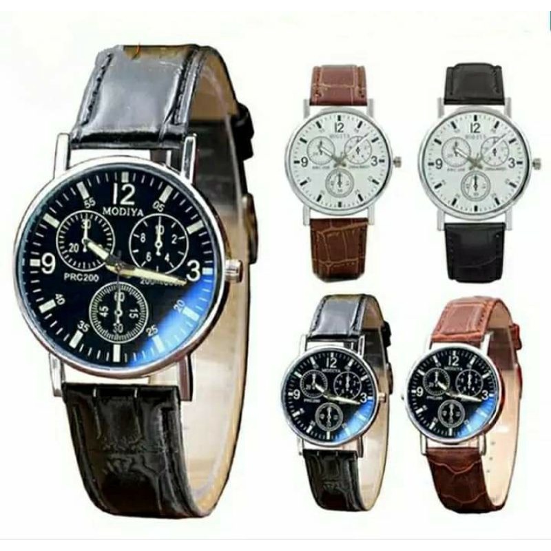 Jual Modiya Jam Tangan Pria wanita Korea Fashion Casual Business Quartz ...