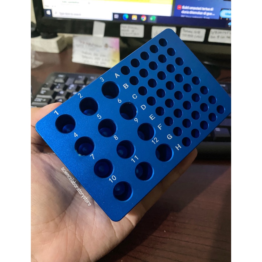 Jual Multi PCR Aluminium Cooling Block 0.2 ml x 40 Well Plus 2 ml x 12 ...