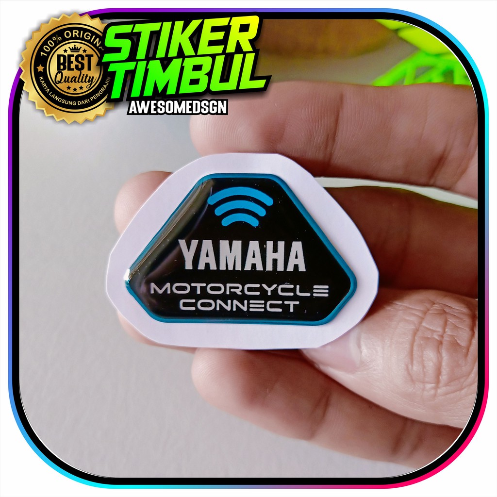 Jual stiker timbul Logo Yamaha Motorcycle Connect Y-Connect Nmax Aerox ...