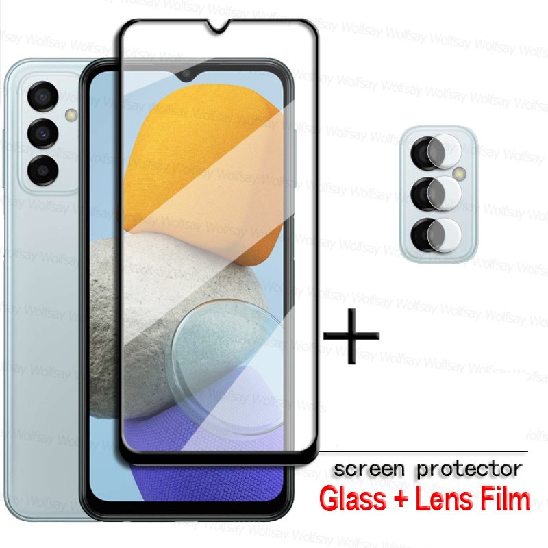 Jual Samsung M23 5G PAKET 2in1 Tempered Glass CAMERA LENS Antigores Hp ...