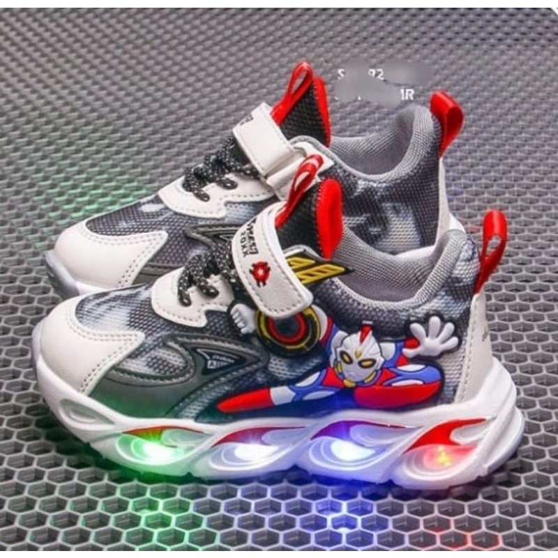 Jual Sepatu LED ultraman kuning/merah | Shopee Indonesia