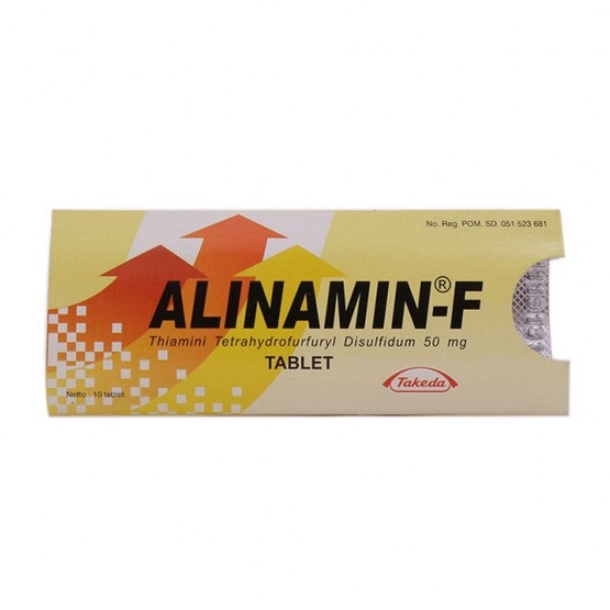 Jual ALINAMIN-F VITAMIN B COMPLEX @10 TABLET/STRIP | Shopee Indonesia