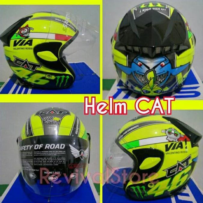 Jual Helm CAT Rossi 46 / helm murah / helm half face / model centro ...