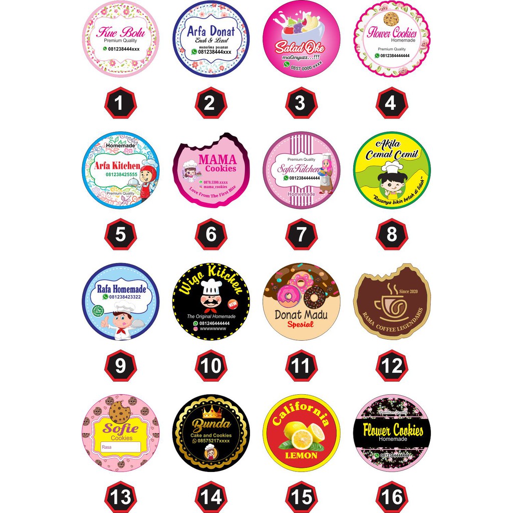 Jual Stiker Label Kemasan Bulat Murah | Shopee Indonesia