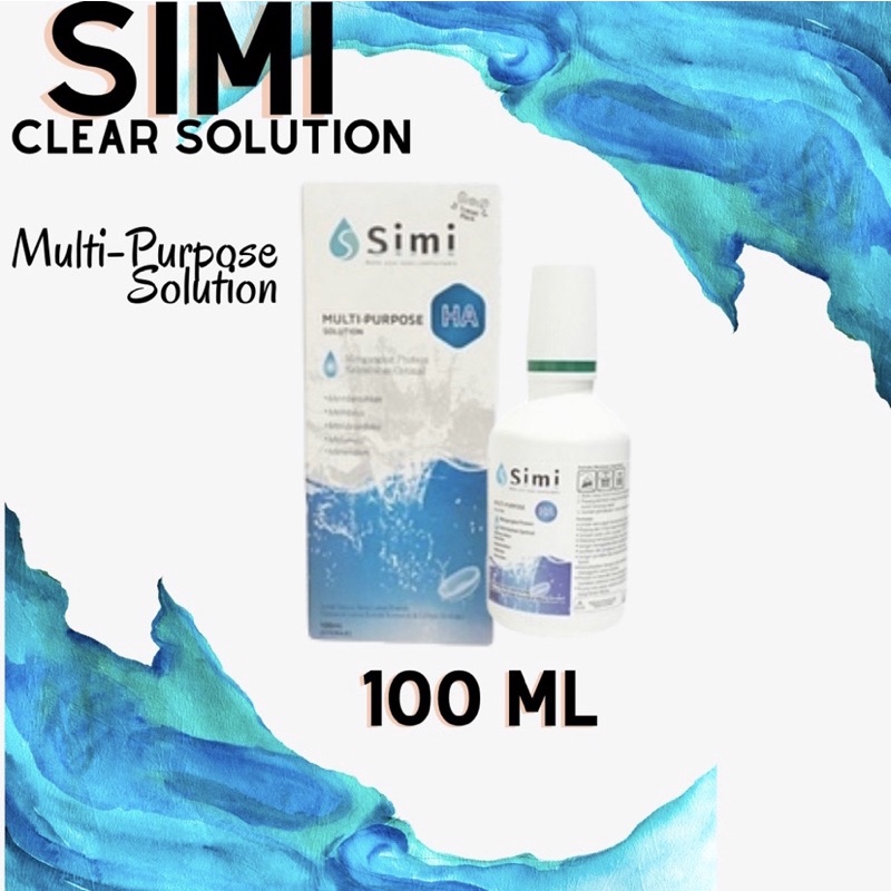 Jual Cairan Softlens SIMI / SIMI Multipurpose solution 100ml | Shopee Indonesia
