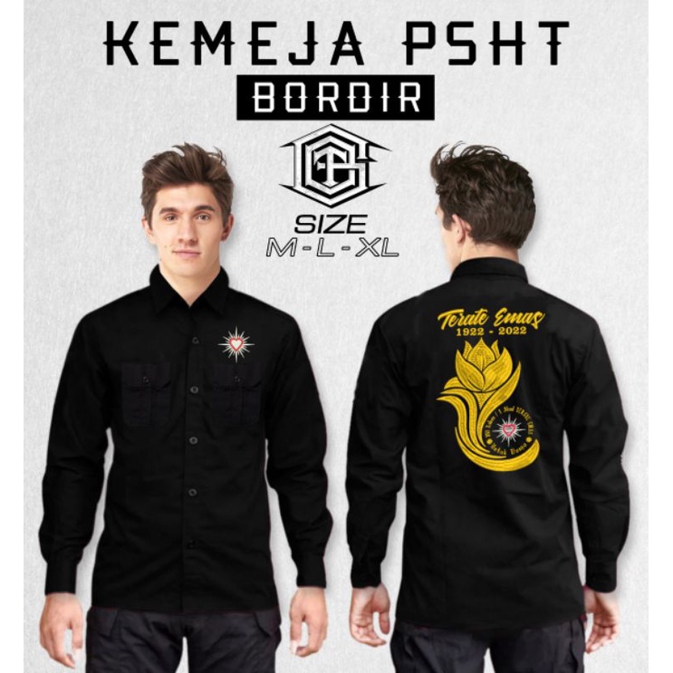 Jual KEMEJA PSHT KEMEJA TERATE KEMEJA TERATE EMAS KEMEJA NAGATA PSHT ...