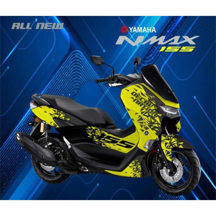 Jual Sticker decal full body Yamaha Nmax Hitam Kuning | Shopee Indonesia