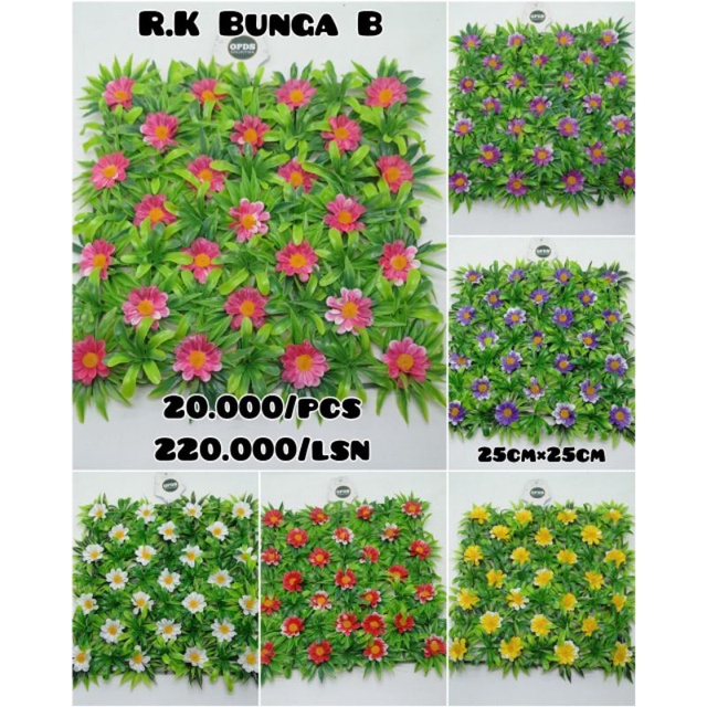 Jual Rumput Kotak Bunga B Rumput Bunga Rumput Sintetis Rumput Hias ...