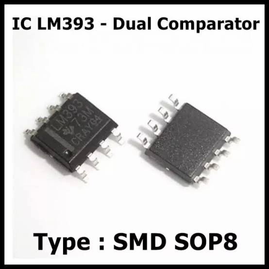 Jual LM393 LM393DR LM 393 IC SMD Sop-8 Dual Differential Comparators ...