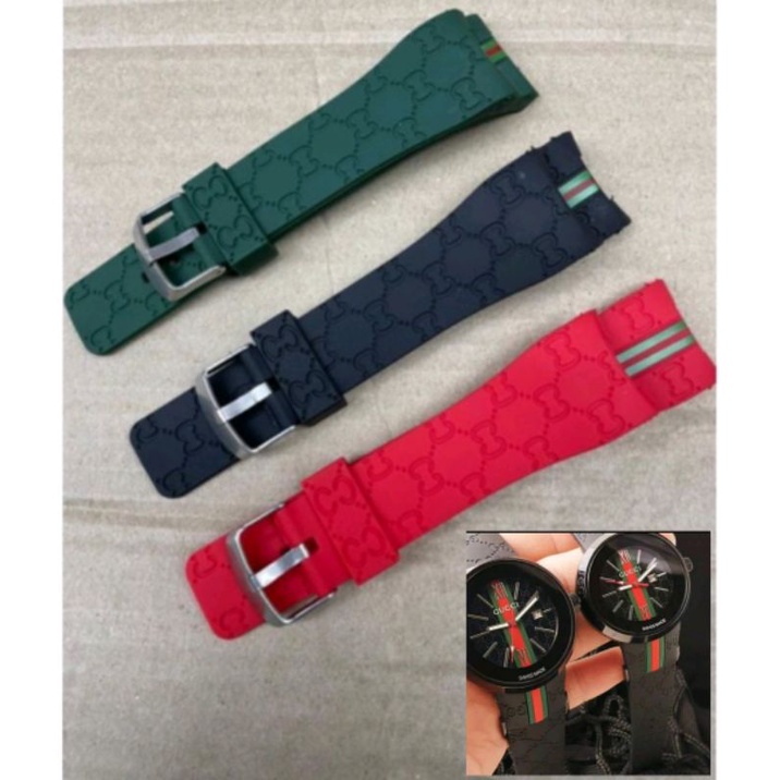 Jual Strap Tali Jam Gucci Pen per Ukuran 26mm Kualitas Rubber Silicone ...