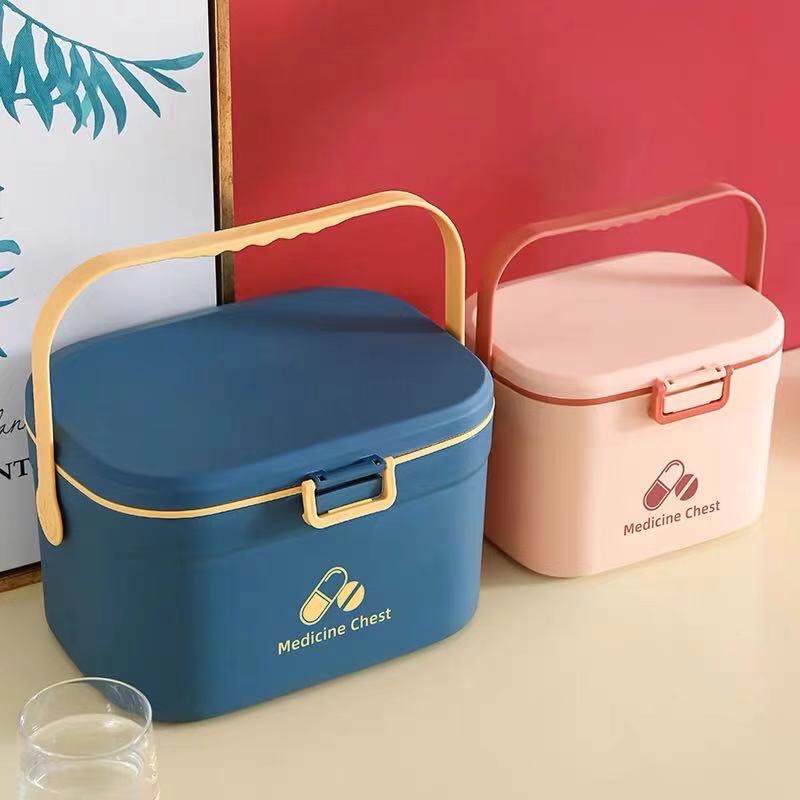 Jual kotak penyimpann obat obatan/Kotak p3k medicine box uk besar/Kotak ...