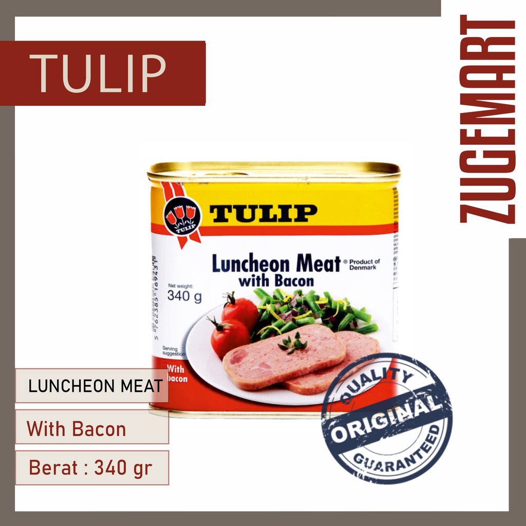 Jual Tulip Danish Pork Luncheon Meat With Bacon / Maling / Ham Pork ...