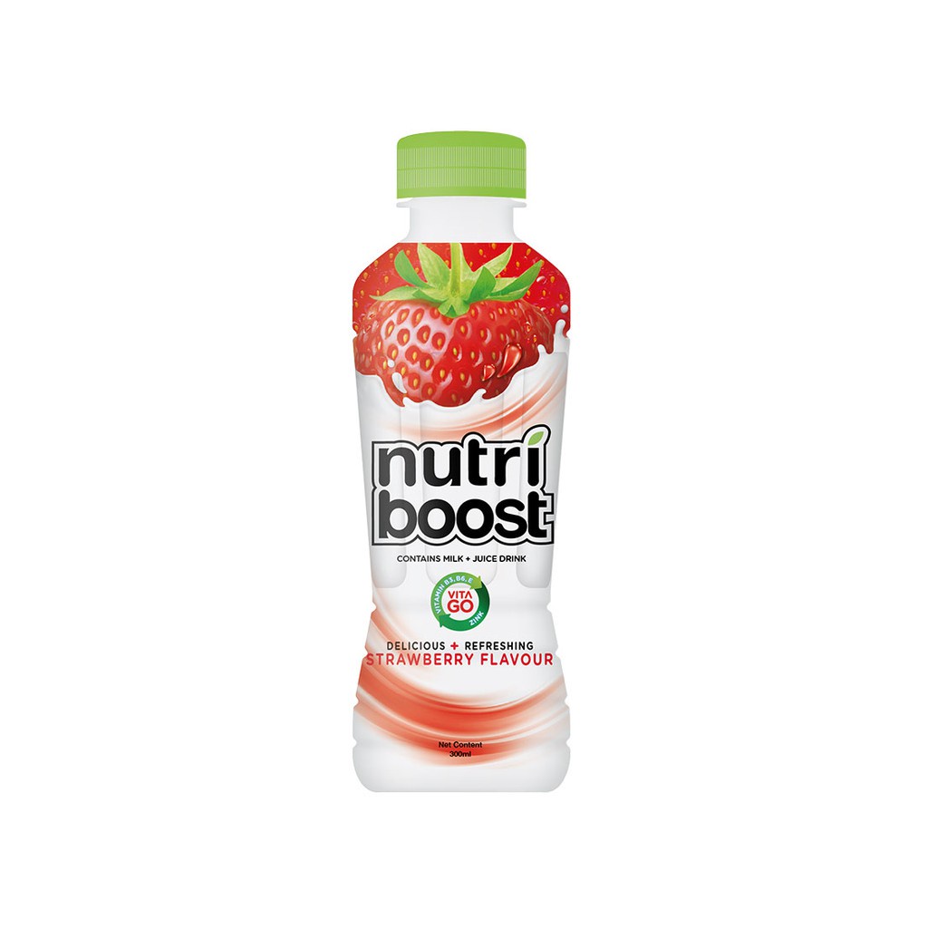 Jual NUTRI BOOST STRAWBERRY BOTOL 300ML / MINUMAN | Shopee Indonesia