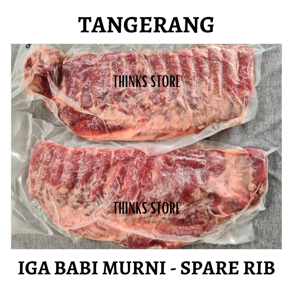 Jual PORK SPARE RIBS SLAB - IGA BABI - PORK RIBS UTUH - BABI BALI ...