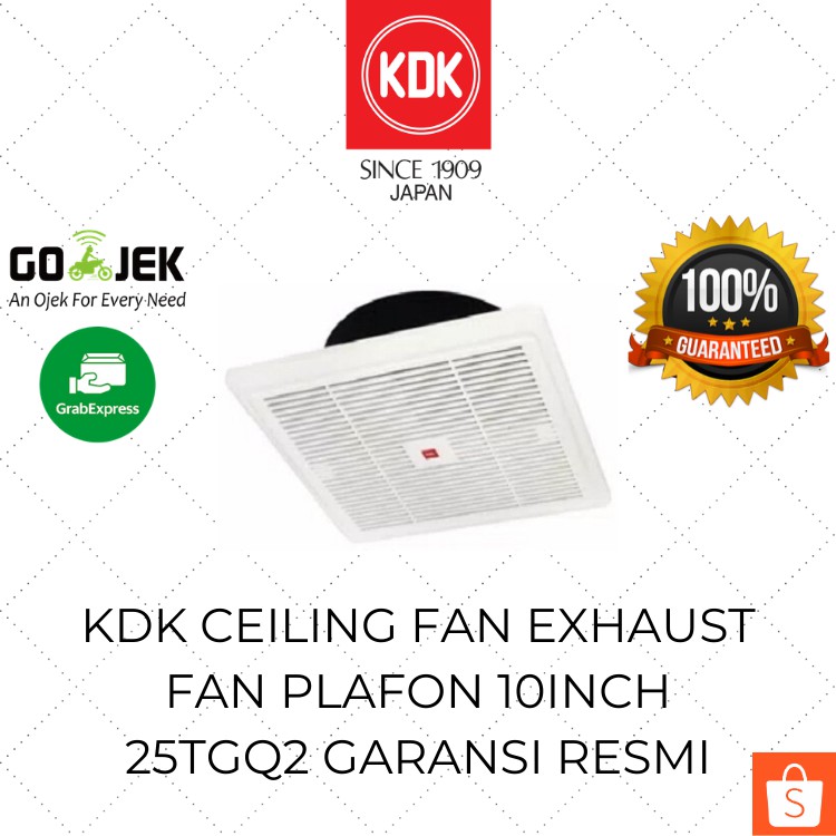 Jual KDK Ceiling Exhaust Fan Plafon 10 inch 25 TGQ2 / Hexos Fan ...