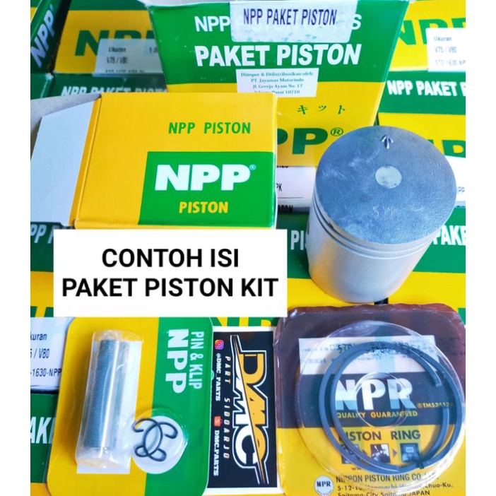 Jual NPP PISTON KIT YAMAHA V75/V80 ( KOMPLIT) Oversize 0 25 50 75 100 ...