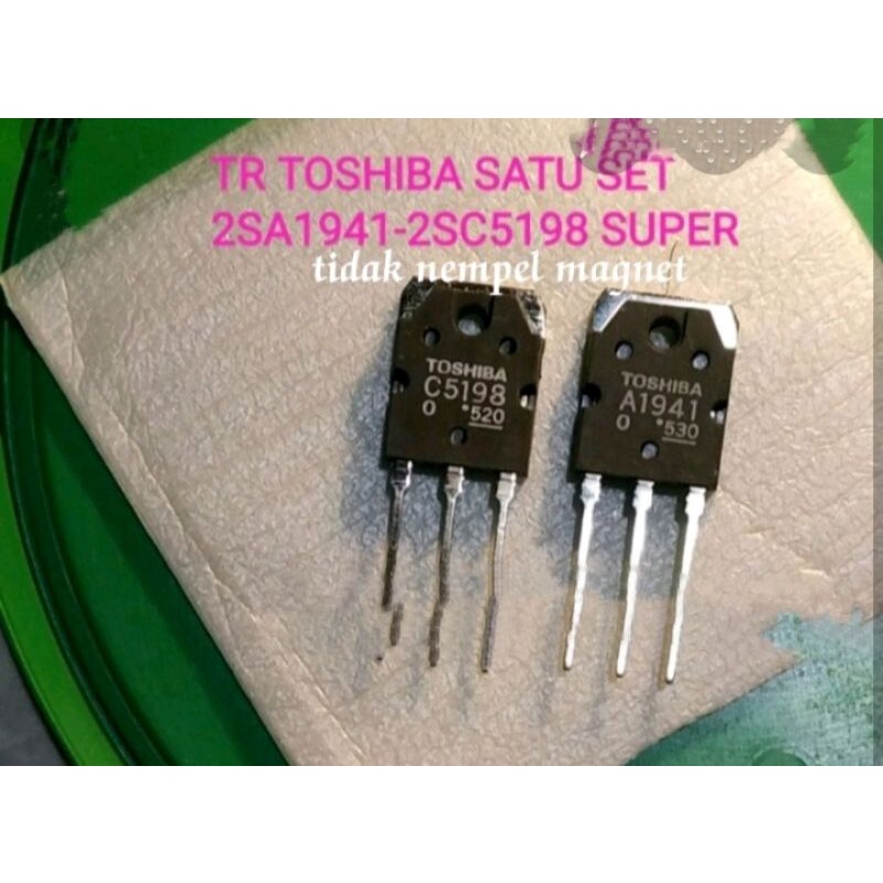 Jual transistor 2sA1941 2SC5198 (1set )A1942 C5198 toshiba | Shopee ...