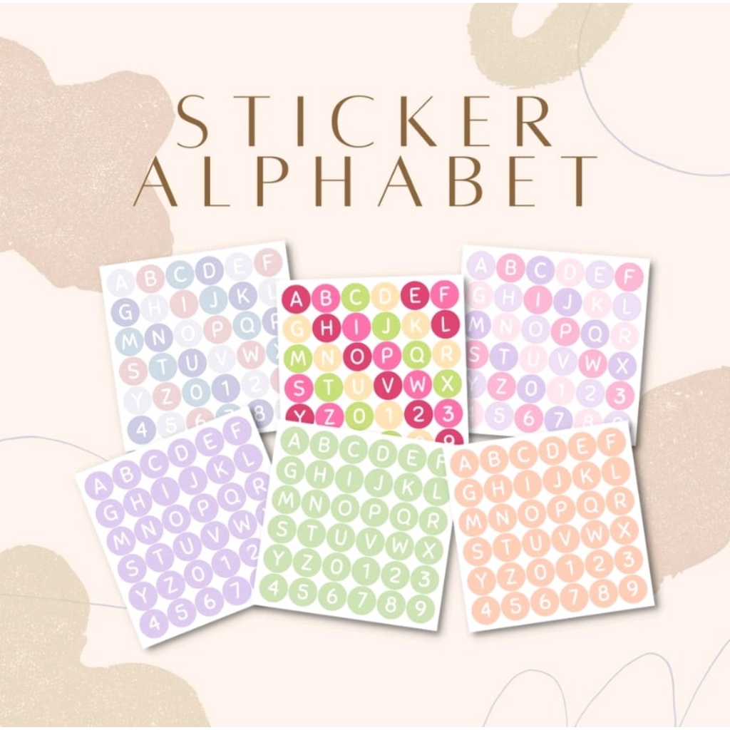 Jual STIKER ALPHABET DECORATION DECO / DECO STICKER / STICKER AESTHETIC ...