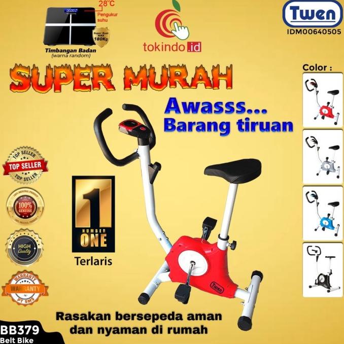 Jual Sepeda Statis Twen Bb379 Exercise Bike Excercise Bike Belt Bike ...