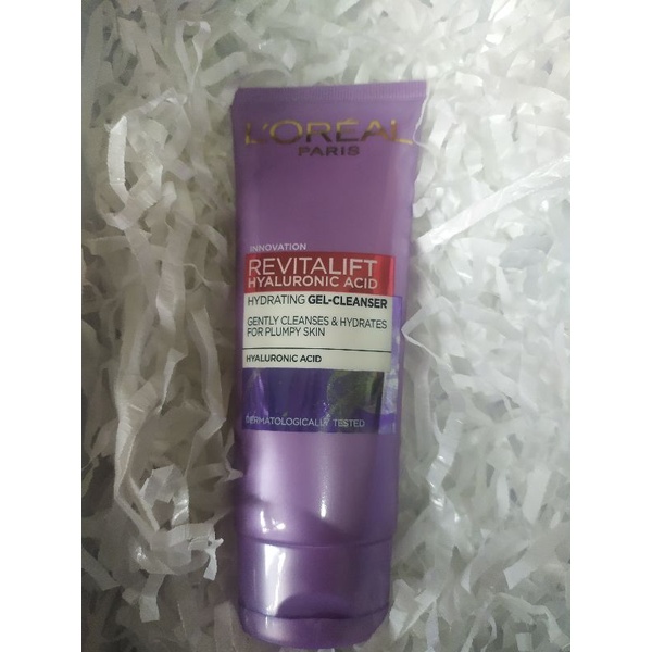 Jual L'Oreal Paris Revitalift Hyaluronic Acid Hidrating Gel Cleanser 100 ml | Shopee Indonesia
