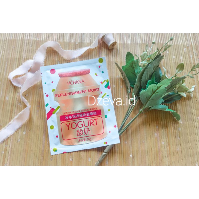 Jual TERBARU !! SHEET MASK HCHANA (YOGURT) | Shopee Indonesia