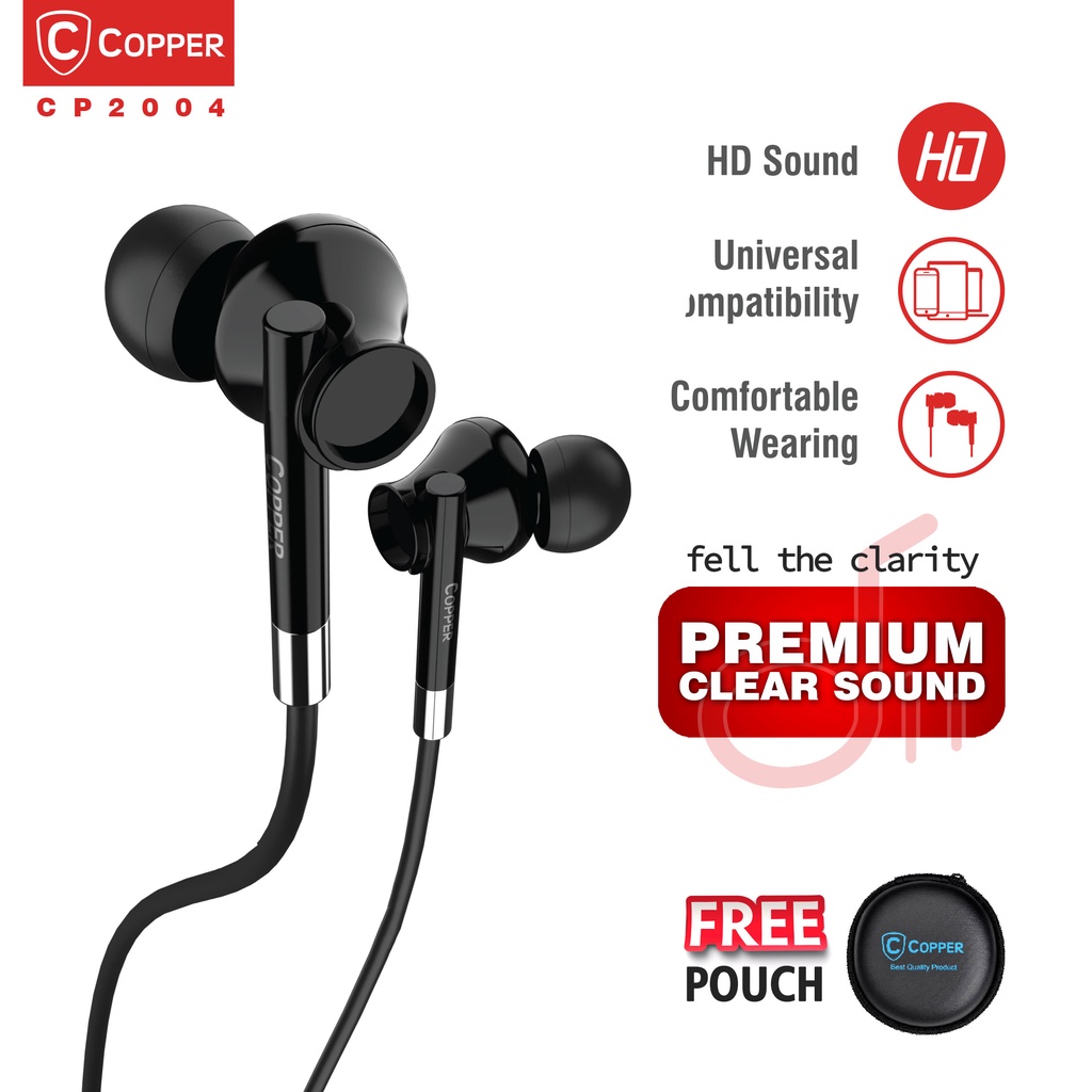 Jual COPPER Earphone Cp2004 ( New Series ) | Shopee Indonesia