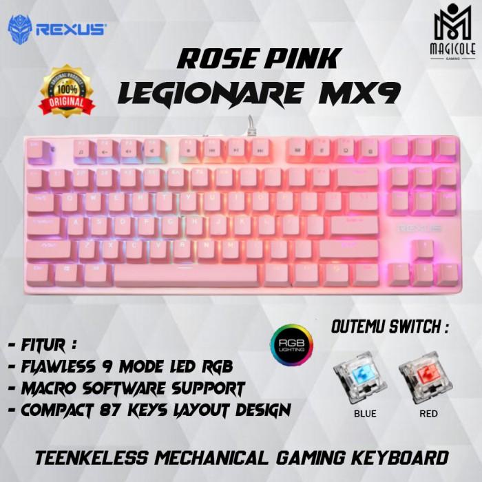 Jual Rexus Legionare Mx9 Rgb Tkl Mechanical Gaming Keyboard - Biru ...