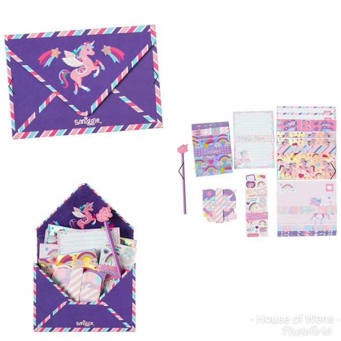 Jual SMIGGLE UNICORN WRITING SET - KERTAS SURAT UNICORN SMIGGLE ...