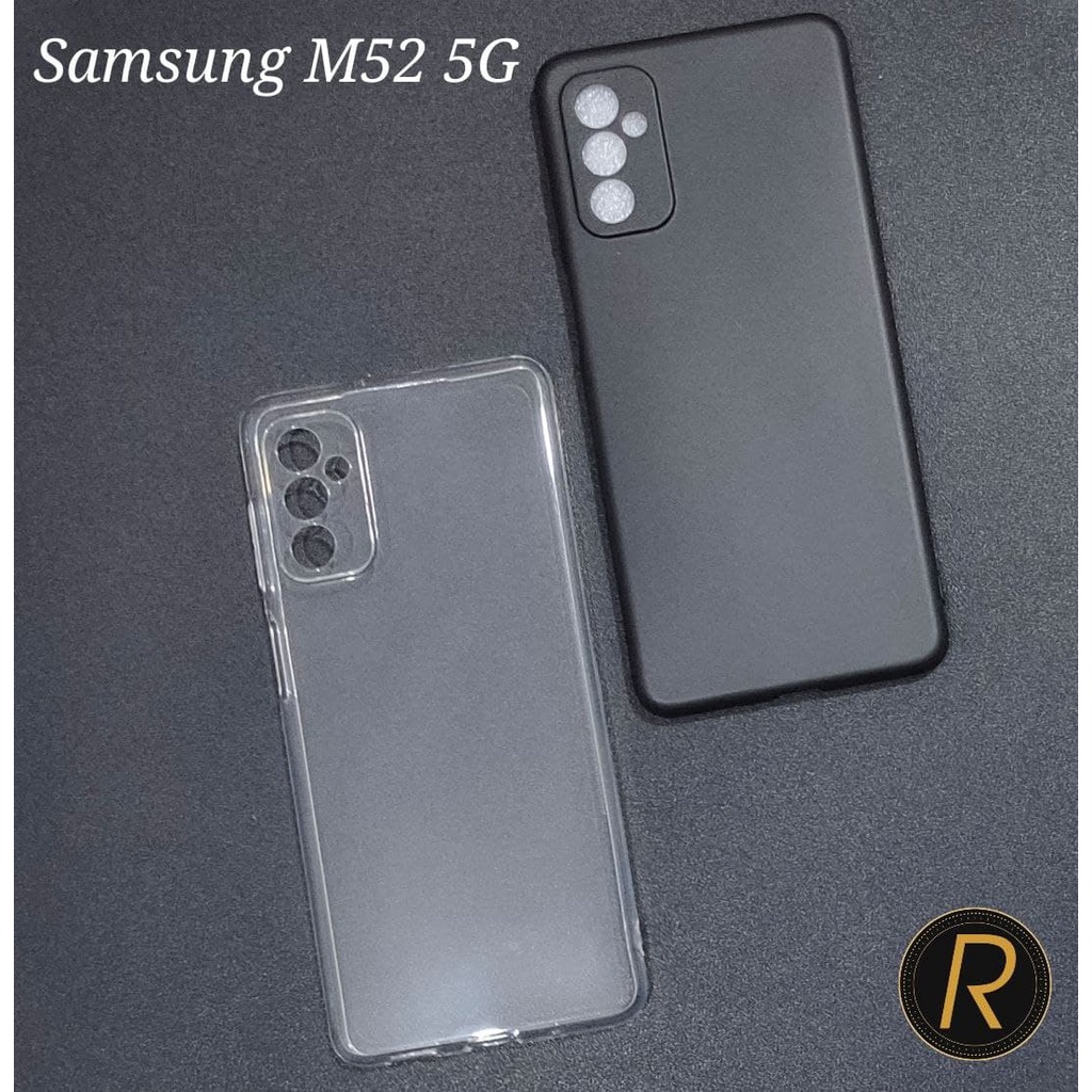 Jual Premium Case Samsung M52 5G A52 / A52S A72 Casing Black Clear Bening Hitam Case Dove A52 4G ...