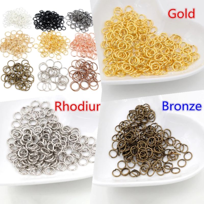 Jual 15gram Jumpring Monel 6mm 8mm - jump ring monel - ring penghubung ...