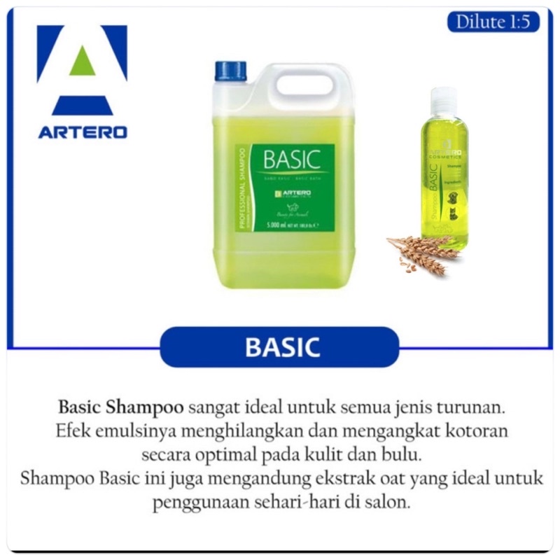 Jual Artero basic shampoo 250ml | Shopee Indonesia