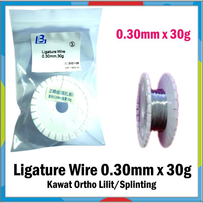 Jual Ligature Wire (BIOM) Kawat Ortho Lilit/Splinting - 0.30mm x 30g ...